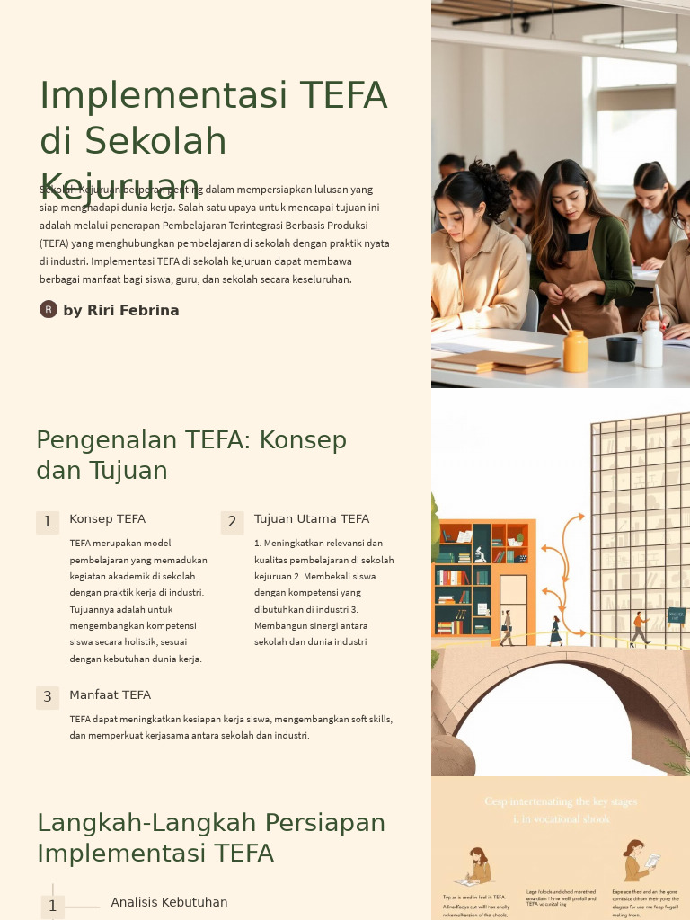 Implementasi TEFA Di Sekolah Kejuruan | PDF | Karier & Perkembangan | Seni