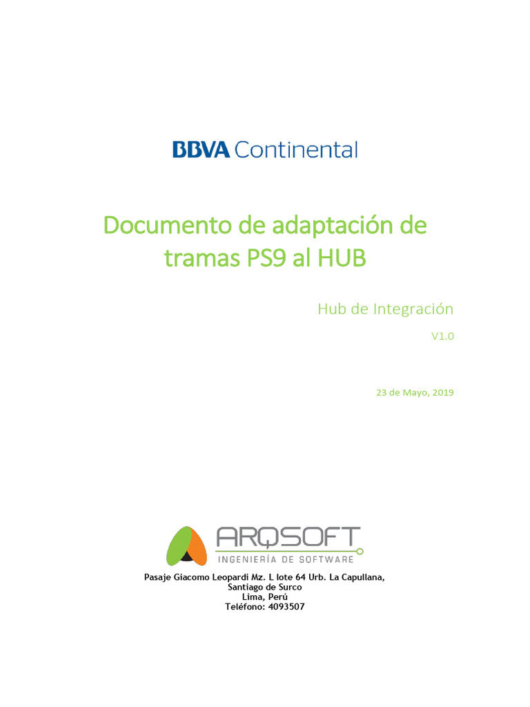Documento de Adaptación de Tramas PS9 Al HUB | PDF | Informática | Ciencias de la Computación
