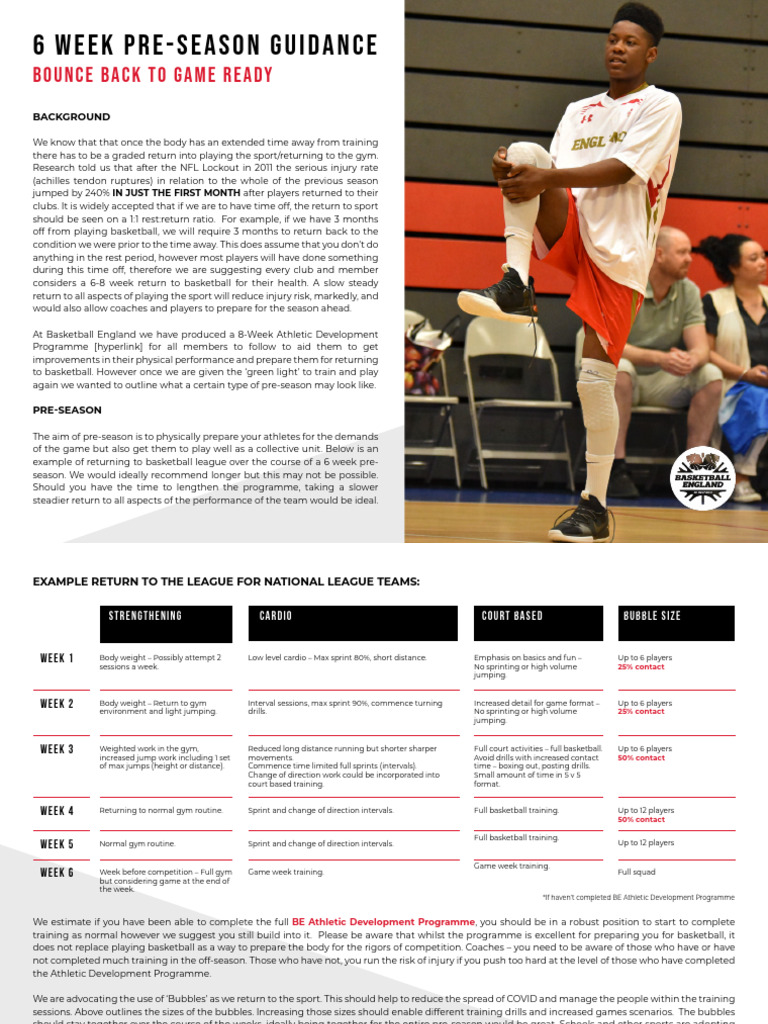 6 Week Pre Season Guidance | PDF