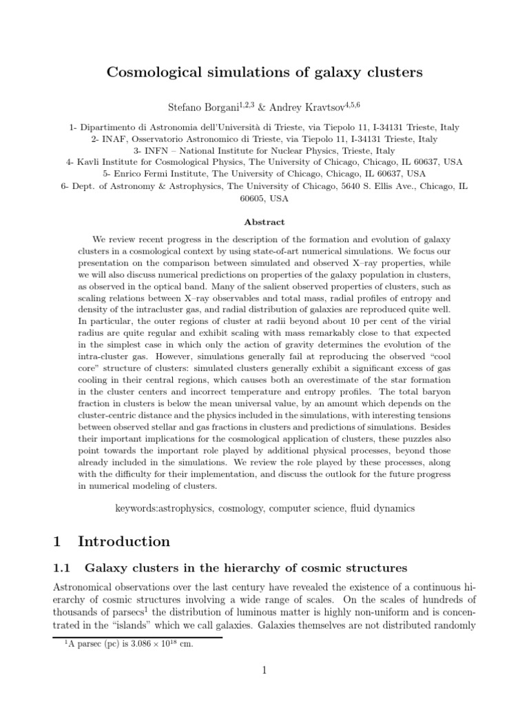 Stefano Borgani and Andrey Kravtsov - Cosmological Simulations of ...