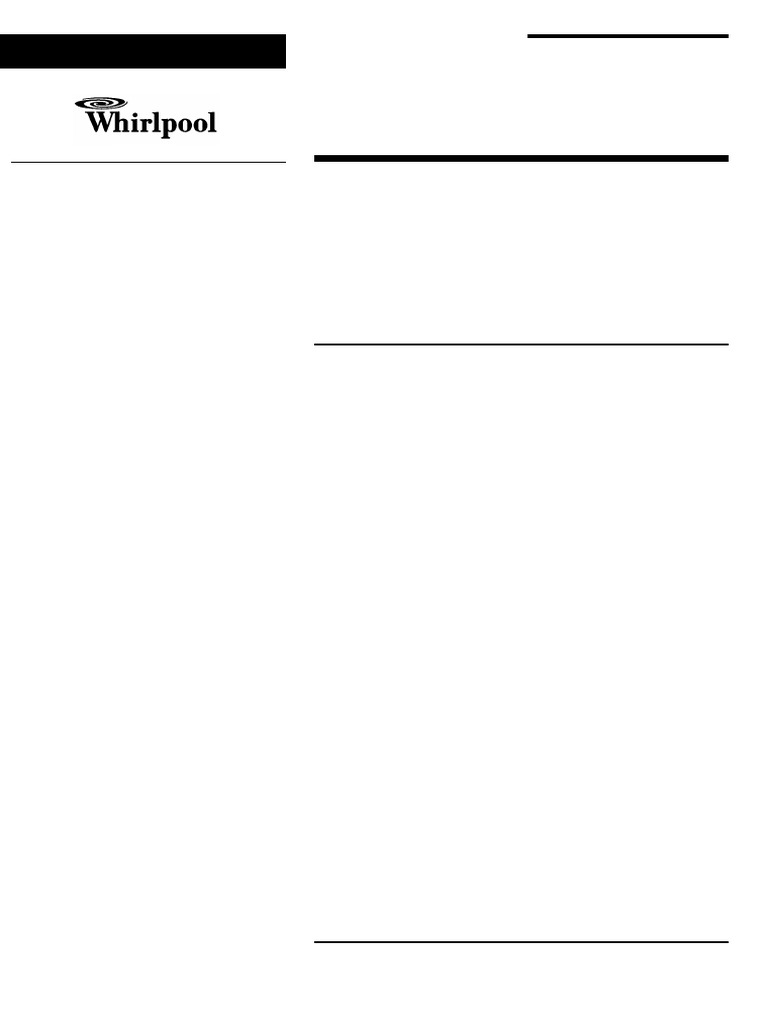 Whirlpool Awt 2040 | PDF | Electrical Engineering | Manufactured Goods