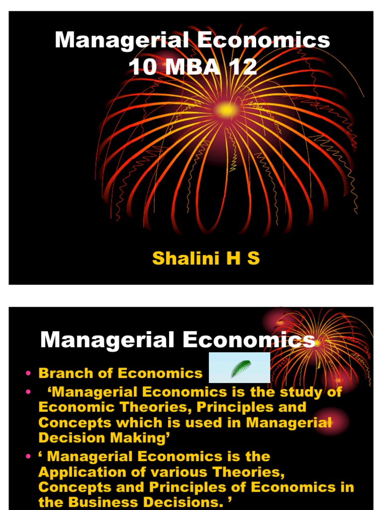 Managerial Economics Visuals | PDF | Utility | Present Value