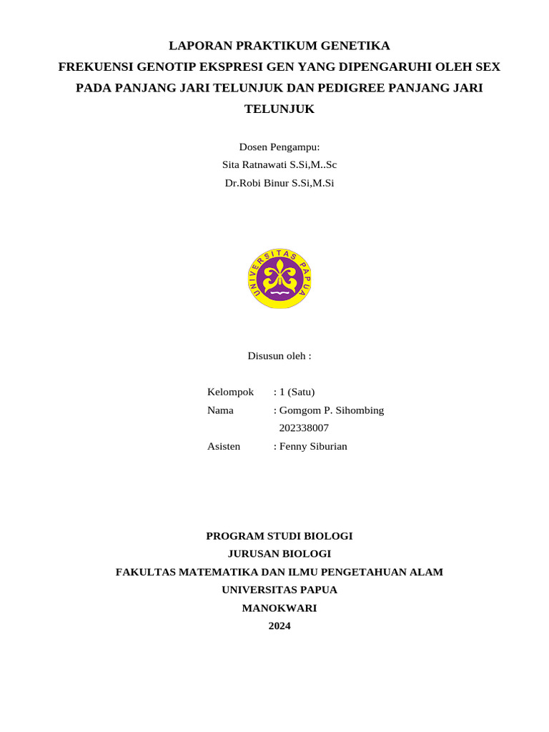 Laprak Genetika Gom Prak 3 | PDF