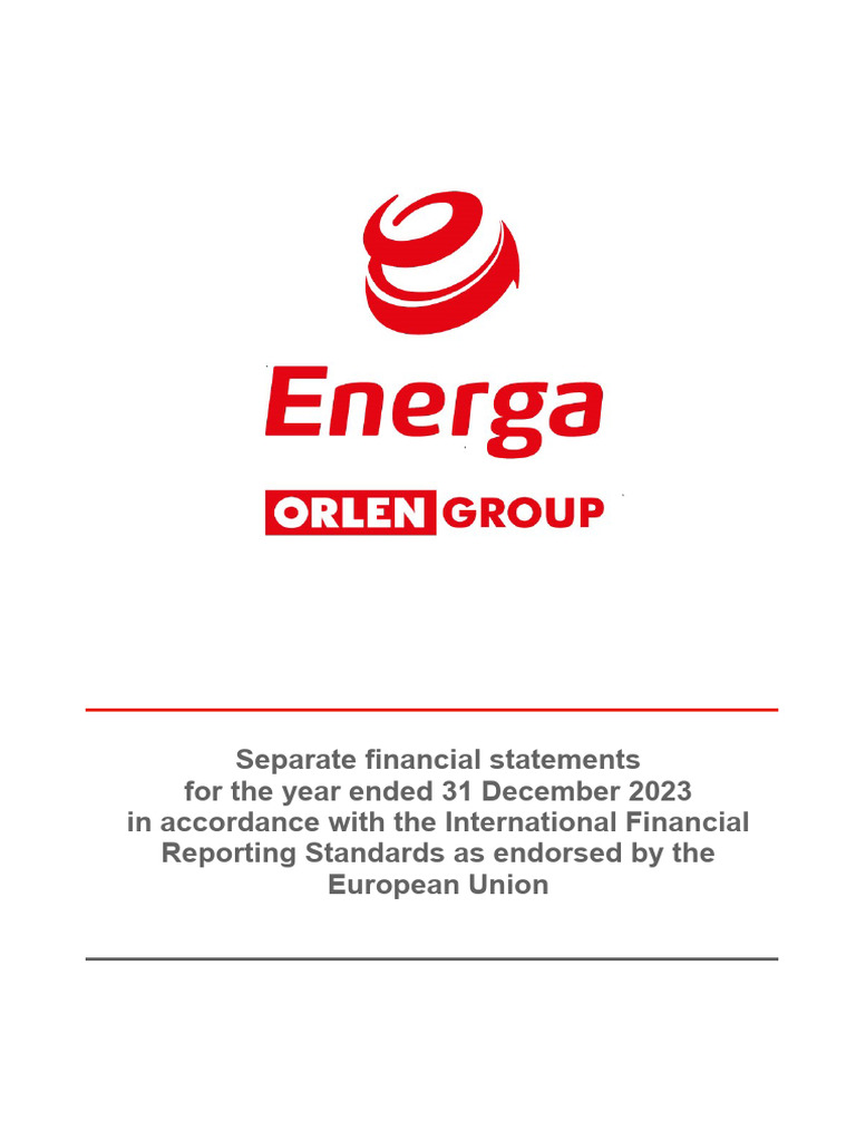 3 Energa Sa Financial Statements For The Year Ended 31 December 2023 ...