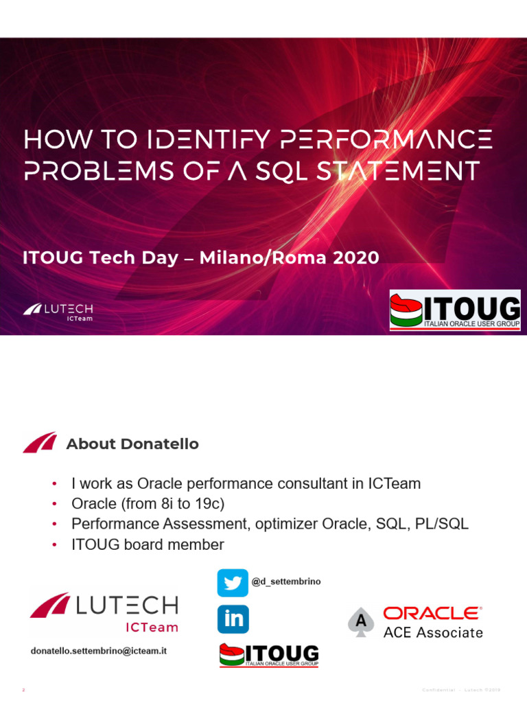 Identify SQL Performance Issues | PDF | Sql | Data