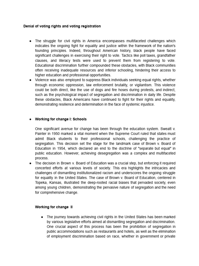 Note - 28 Feb Sep 26th | PDF | Voting Rights Act Of 1965 | Voting ...