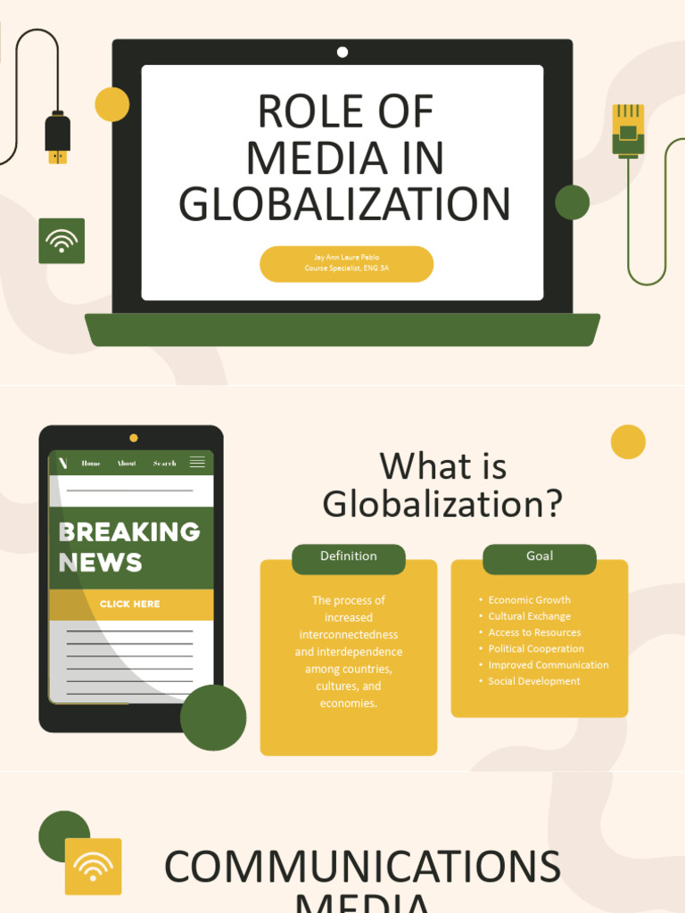 4-Role of Media in Globalization-1 | PDF | Mass Media | Human Communication