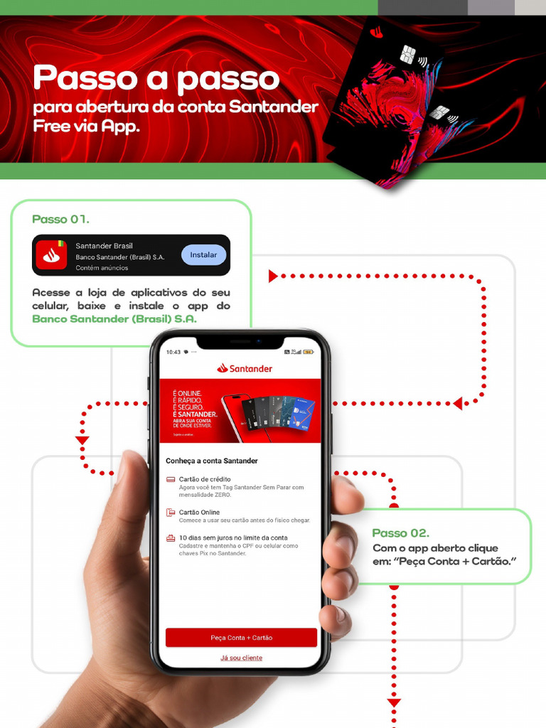 Passo A Passo - Abertura Conta Santander Free | PDF