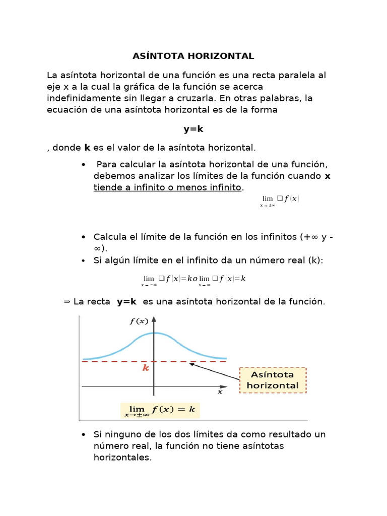 Asintota Horizontal | PDF