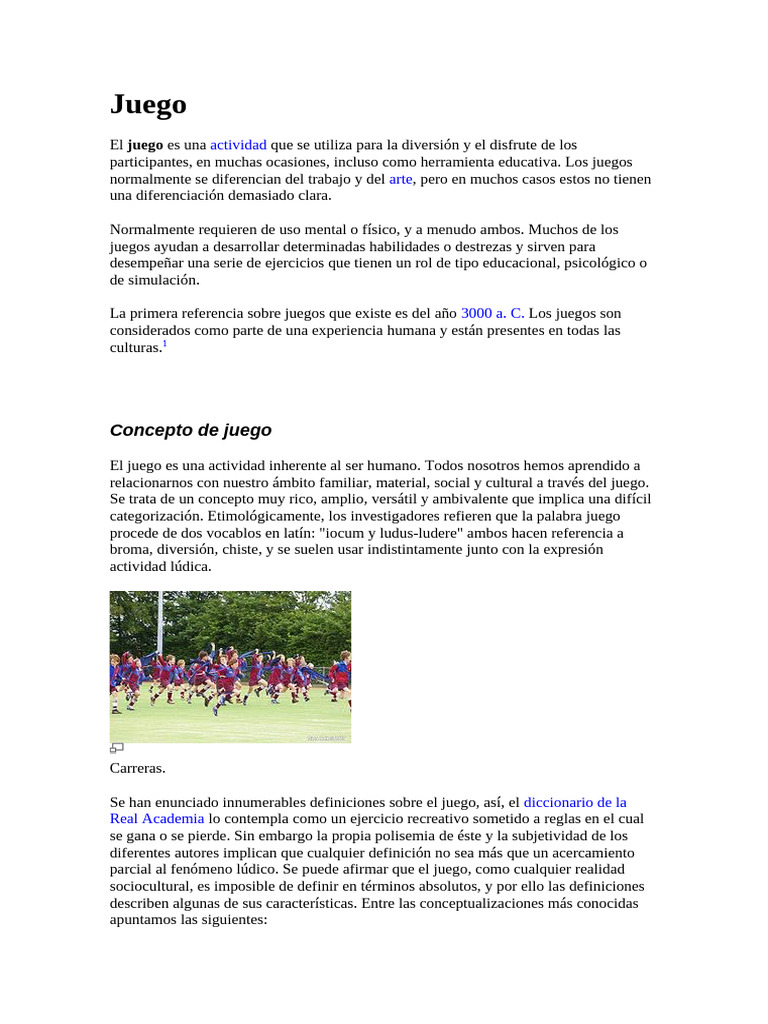 Juego Clasificacion | PDF