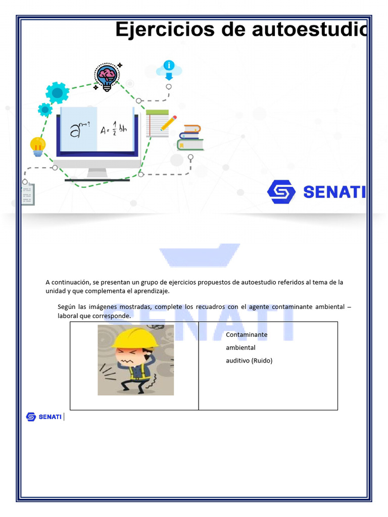 Ejercicio #04 - Seguridad Industrial - Senati | PDF | Higiene Ocupacional | Agua
