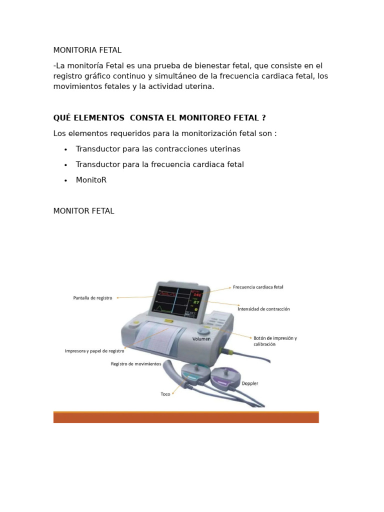 MONITORIA FETAL | PDF
