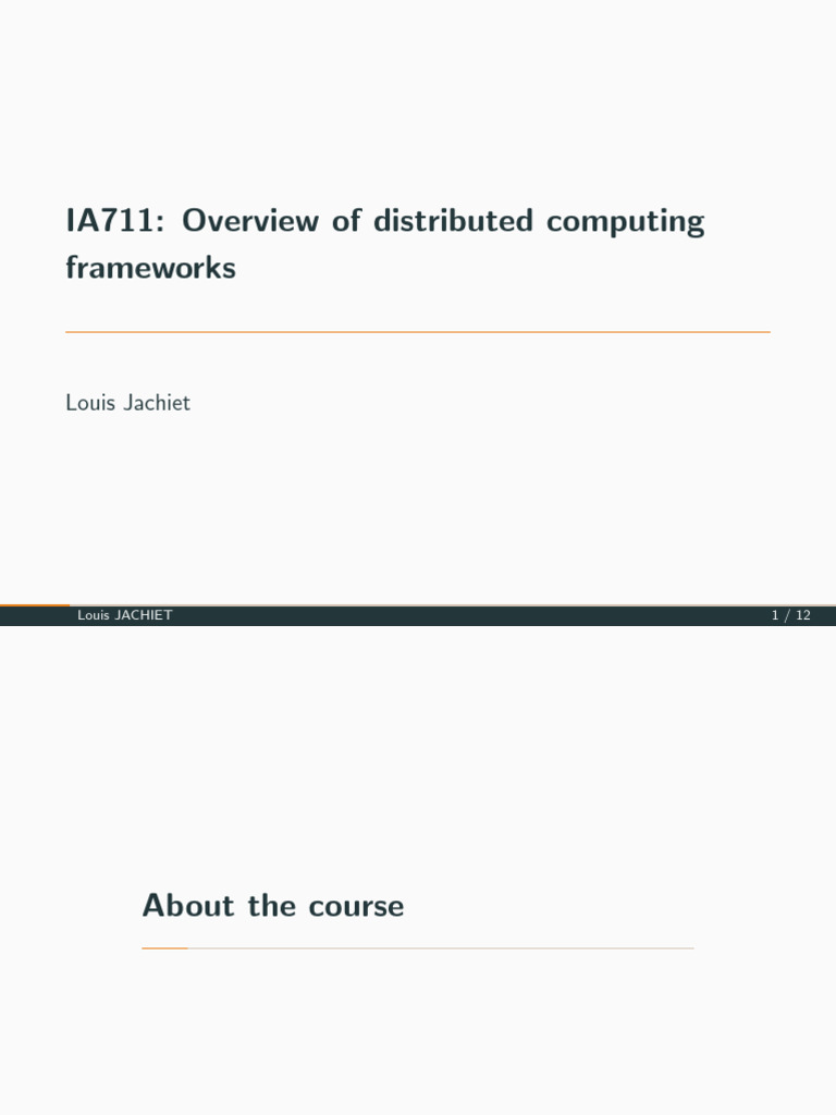 Distributed Computing Frameworks Overview | PDF | Apache Spark | Distributed Computing