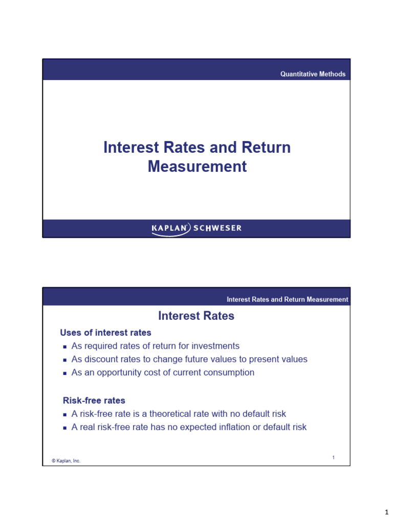 Understanding Real Risk-Free Rate | PDF | Interest | Interest Rates