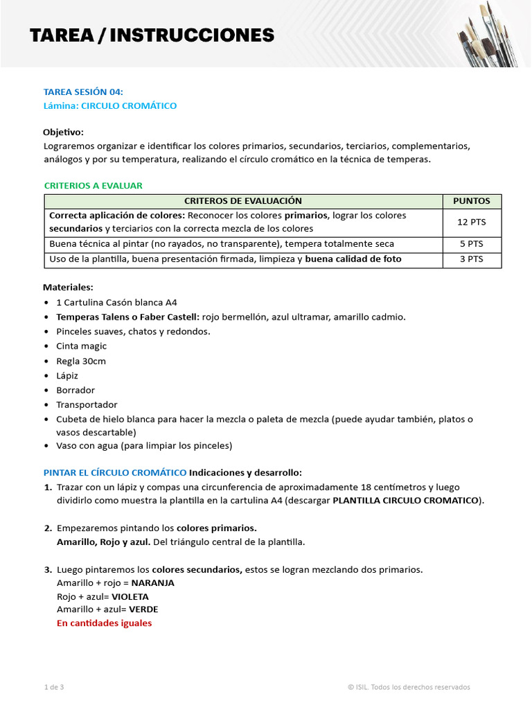 Tarea 3356 S04 SP | PDF | Color | Amarillo