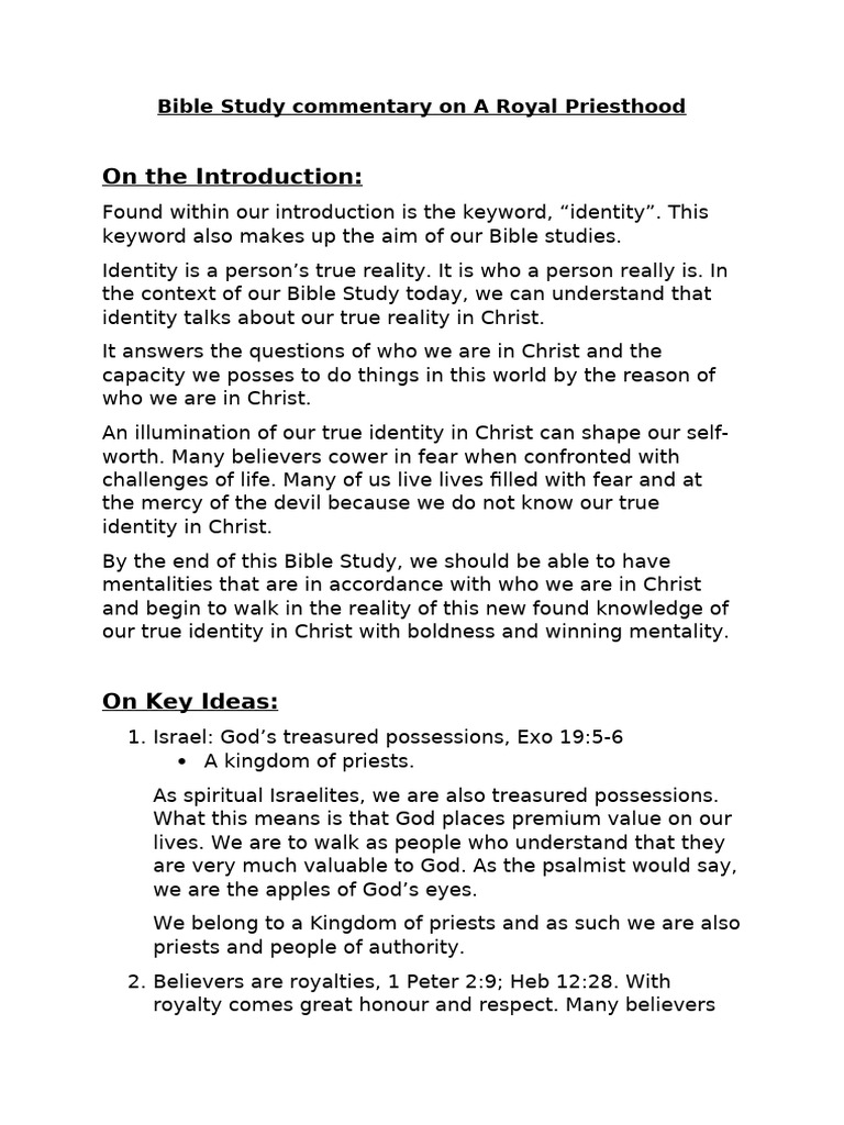 Bible Study Commentary For Baby Dorcas | PDF | Jesus | God