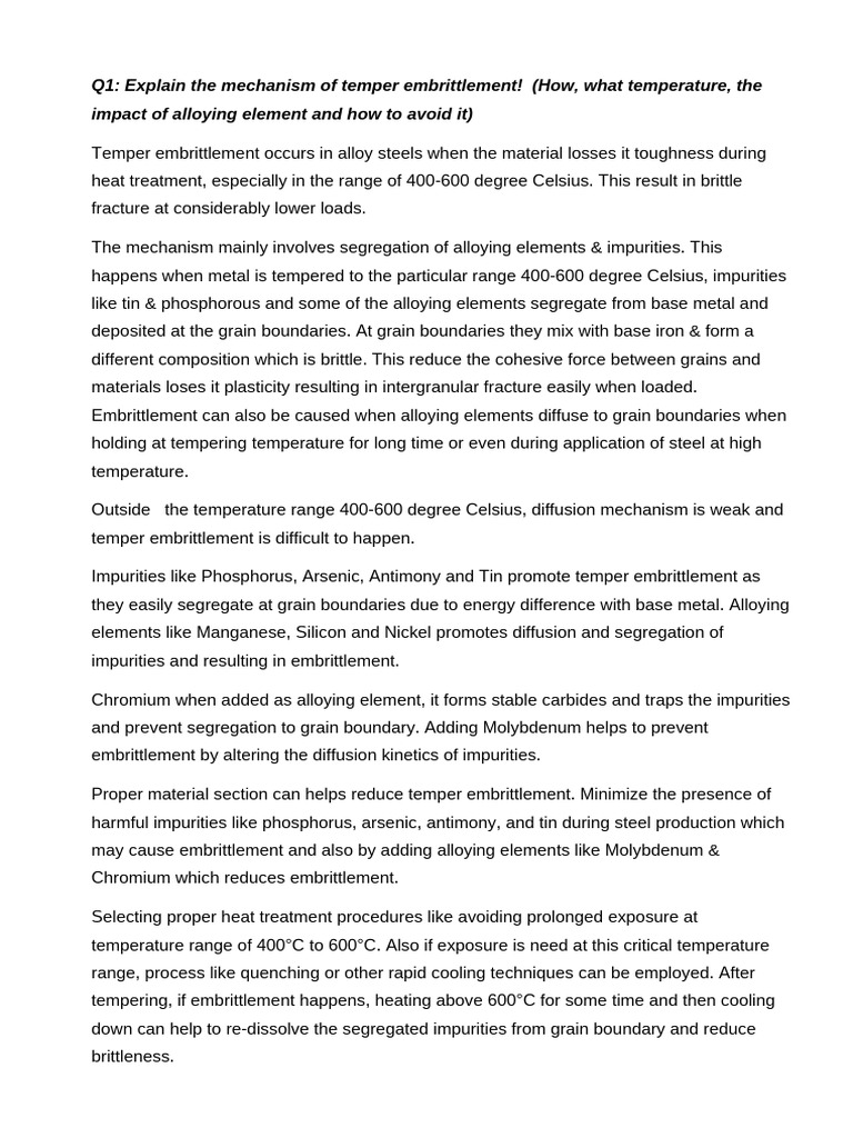 Titto - AMT Assg 3 - Stainless | PDF | Heat Treating | Alloy