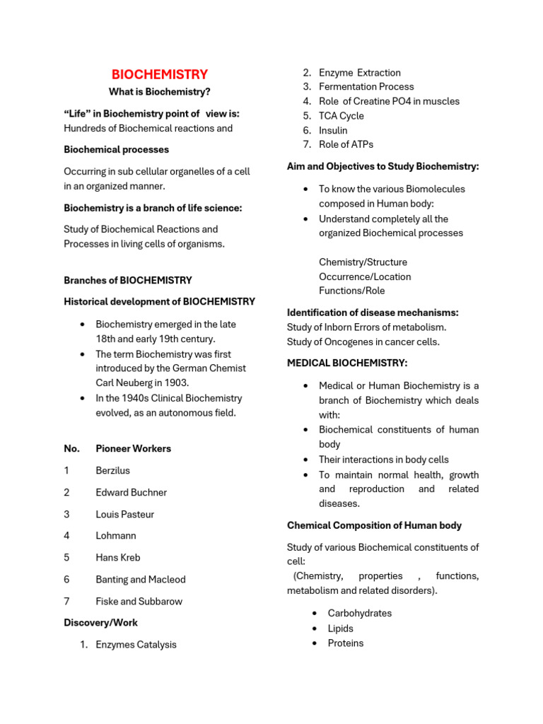 BIOCHEM Reviewer | PDF | Biochemistry | Chemistry