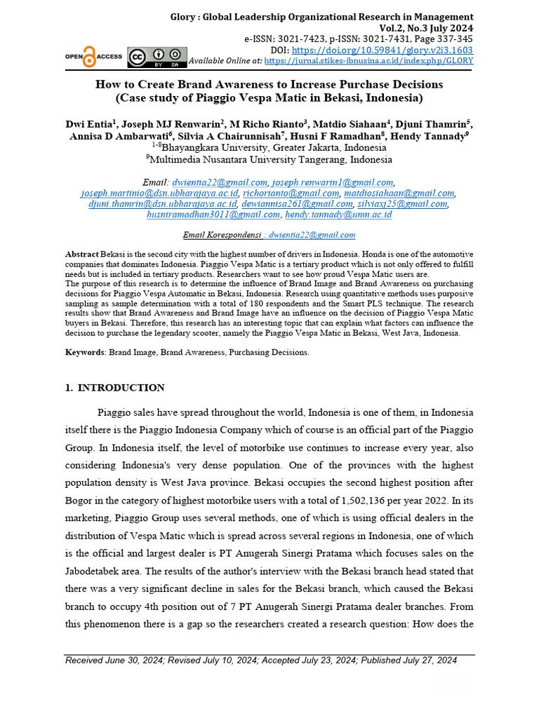 How To Create Brand Awareness To Increase Purchase Decisions (Case ...