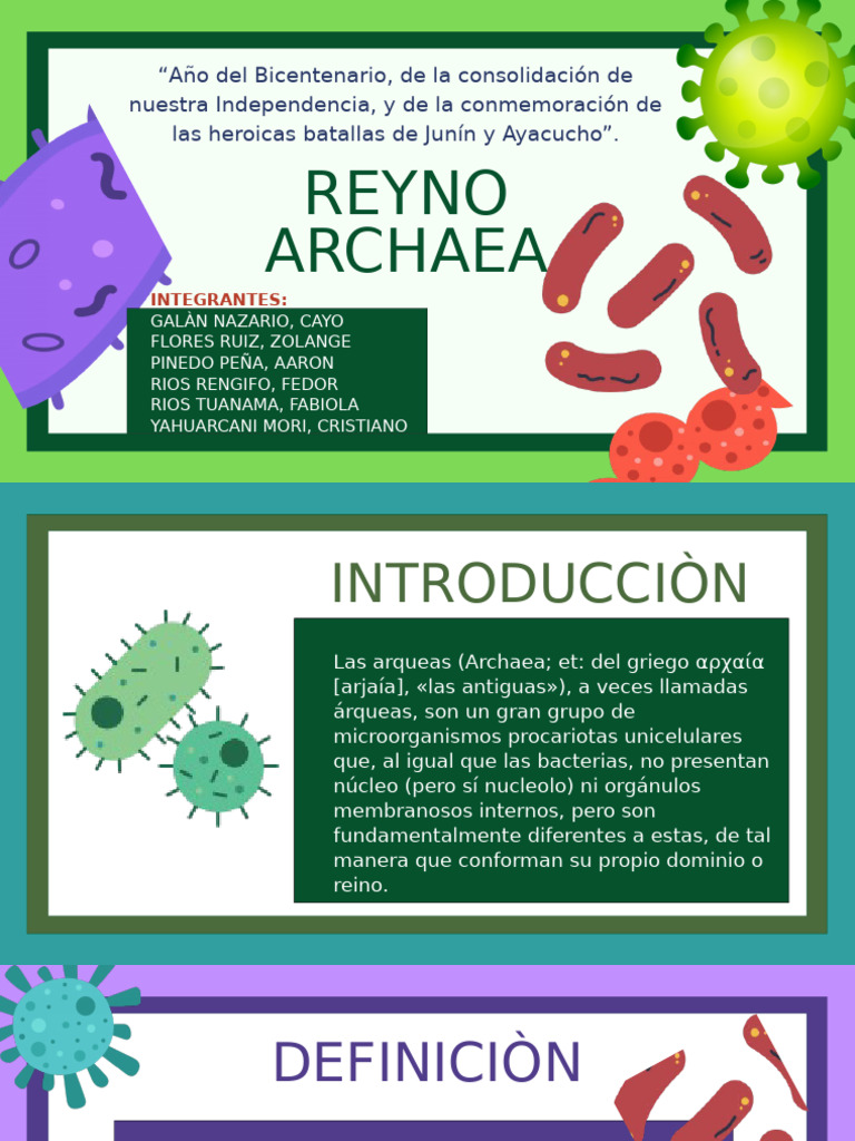 Características del Reino Archaea | PDF