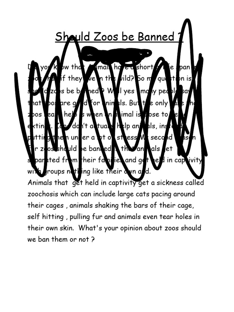 Ban Zoos | PDF