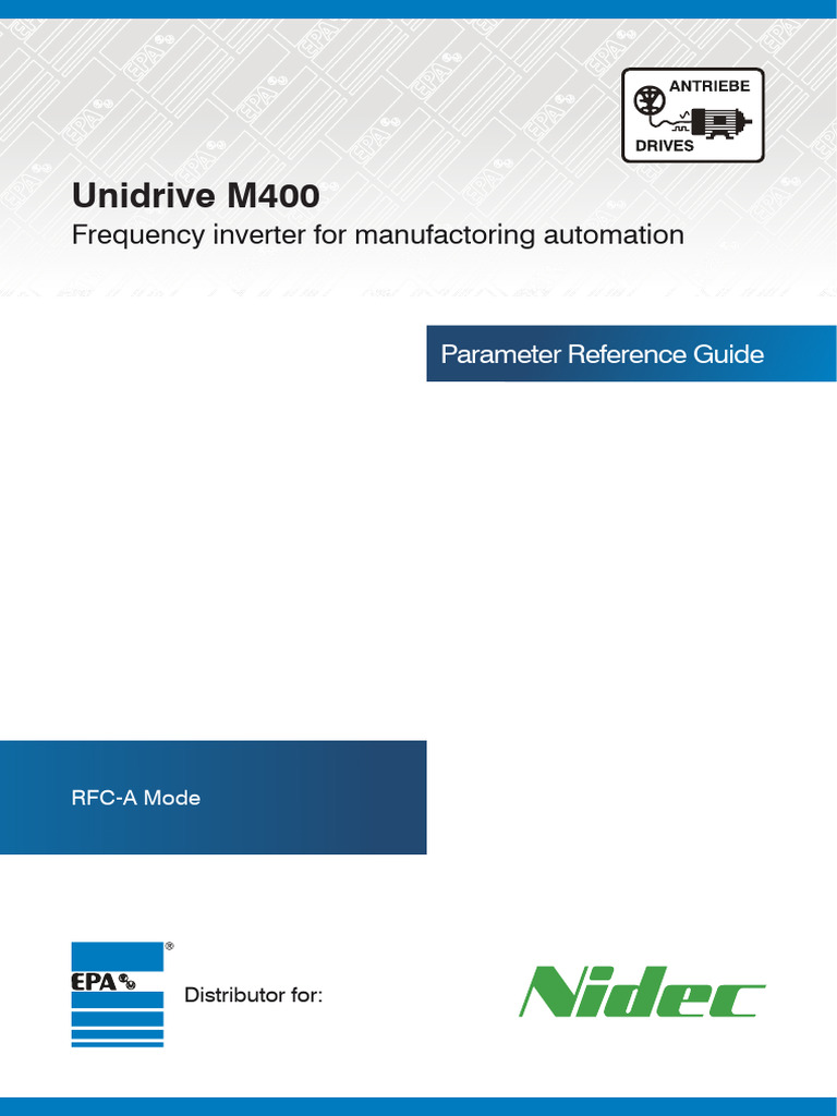 EPA UnidriveM400 ParameterReferenceGuide RFC-A | PDF | Computer File | Parameter (Computer ...