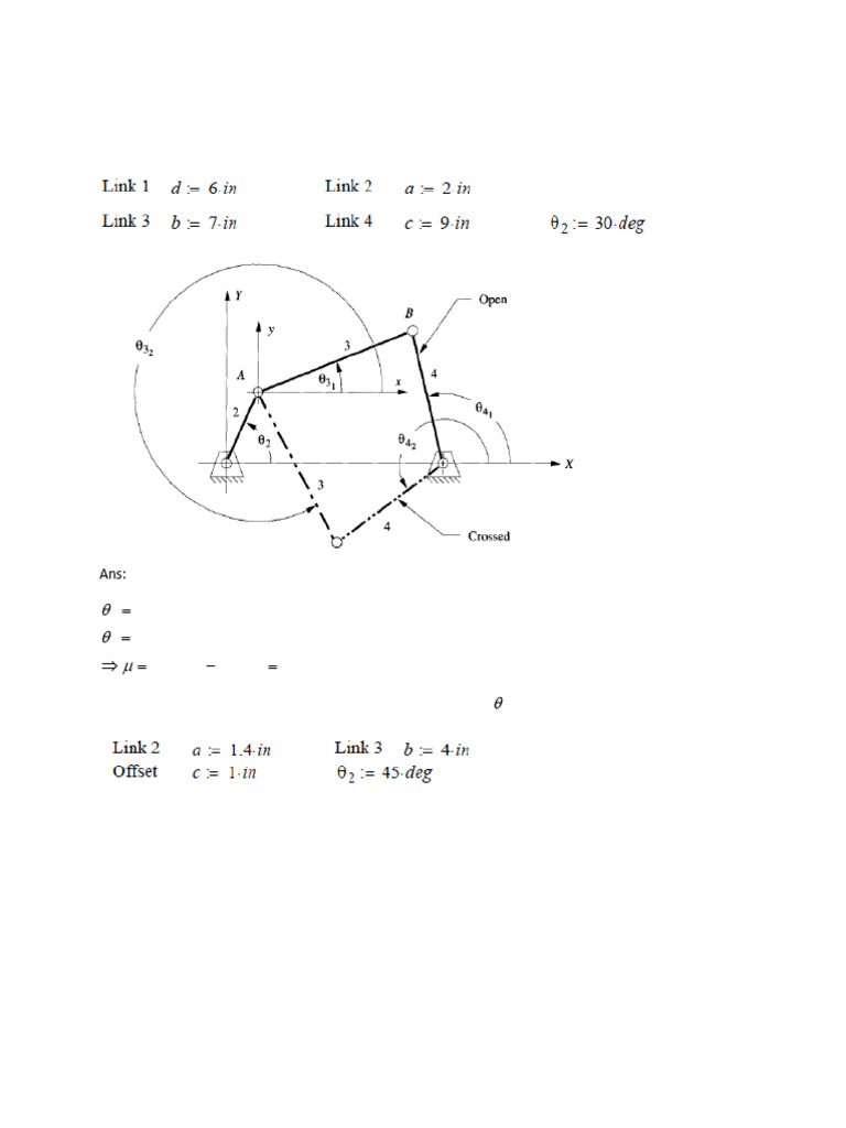 Problems Related To The Position Analysis of 1-DOF Mechanisms | PDF
