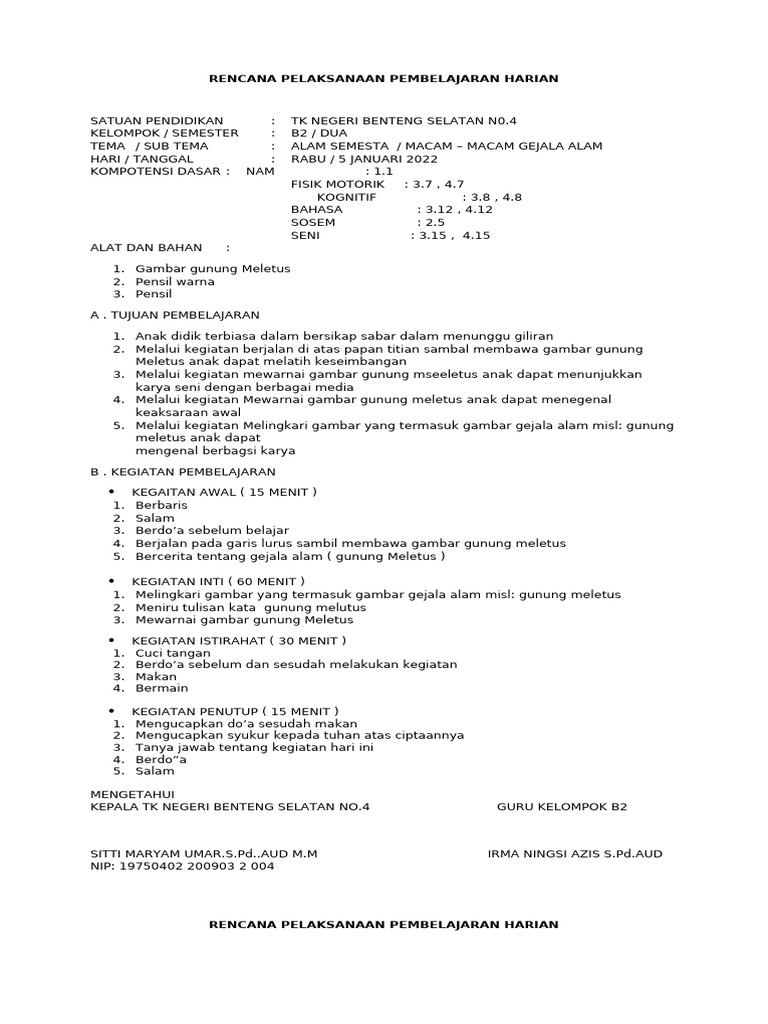 RPPH Baru Bu Irma | PDF | Kajian Bahasa Asing