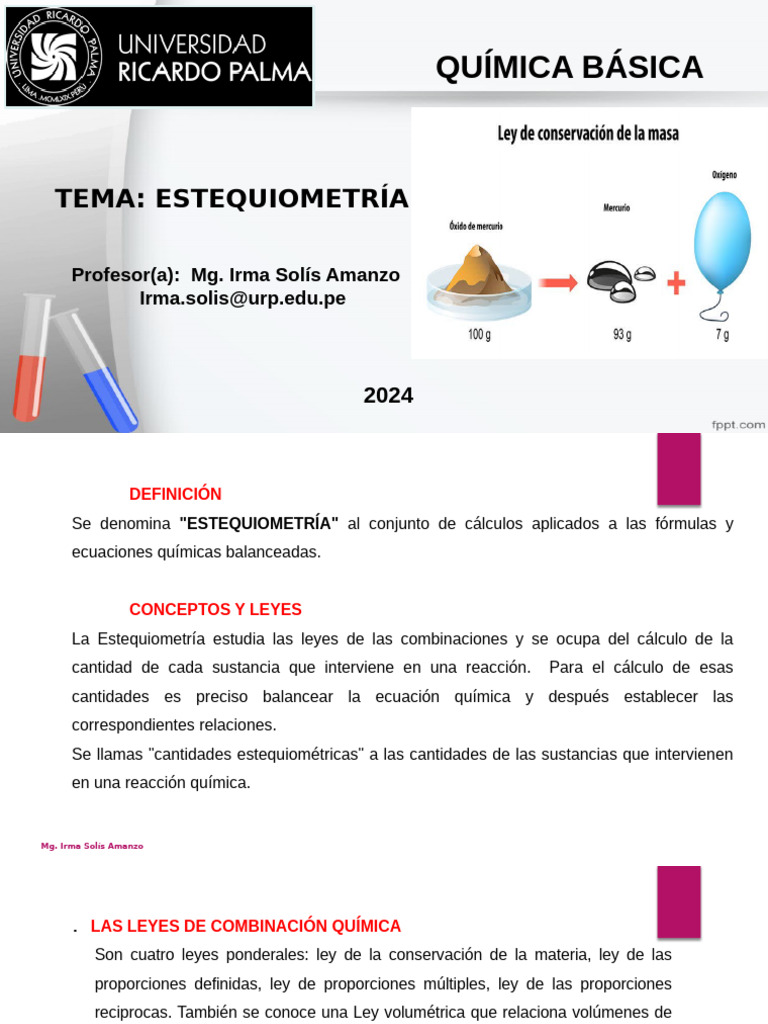 Leyes y Cálculos de Estequiometría | PDF | Estequiometría | Química