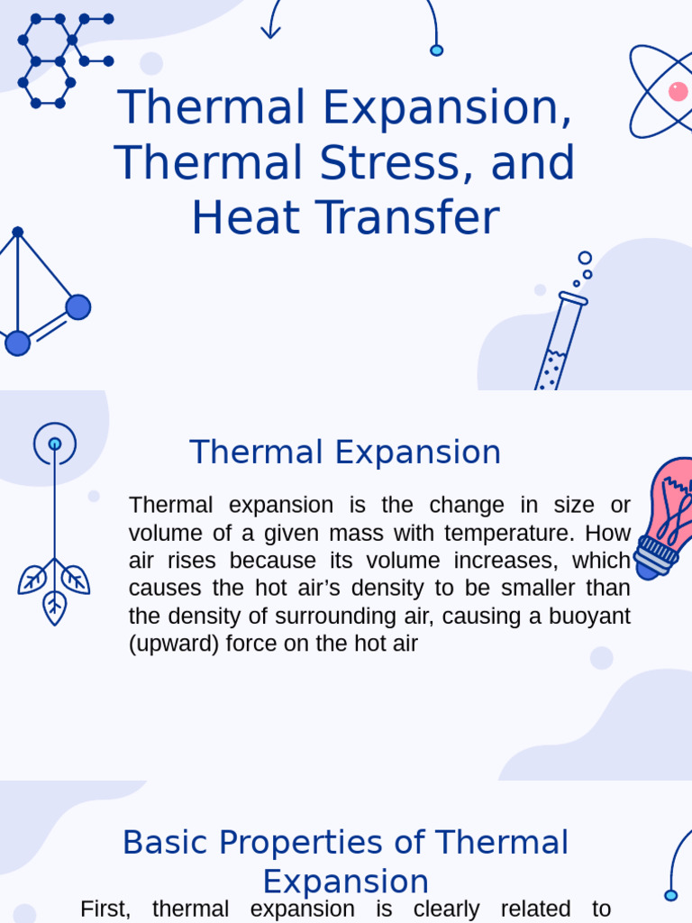 Thermal Expansion Thermal Stress and Heat Transfer | PDF | Thermal Expansion | Heat Transfer
