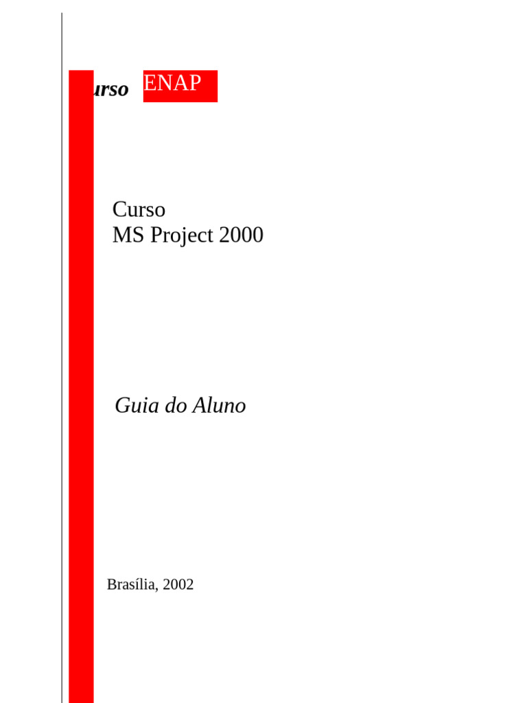 Apostila MS Project 2000 - XX | PDF | Despesa | Gestão de projetos