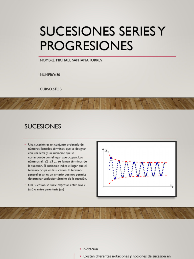 Sucesiones Series y Progresiones | PDF | Secuencia | Series (Matemáticas)