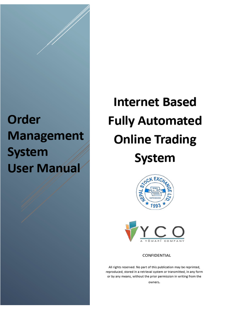 NEPSE Order Management Guide | PDF | Login | Software