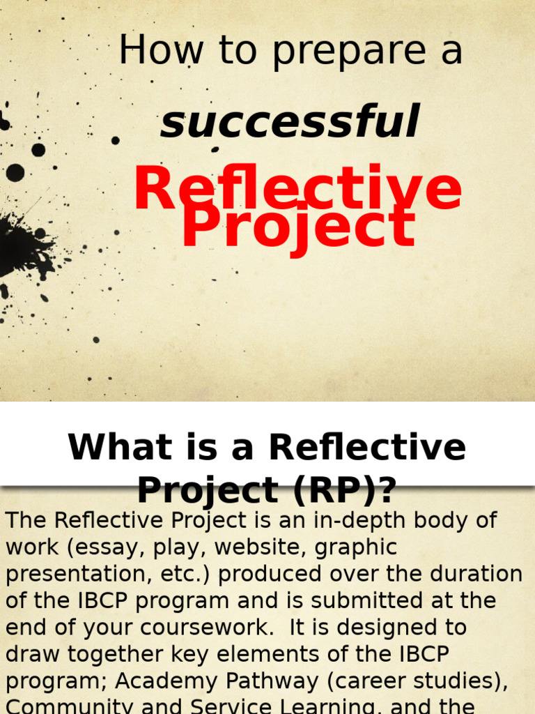 How To Prepare A Reflective Project | PDF | Cognition