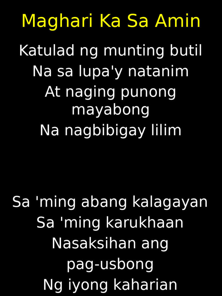 Maghari Ka Sa Amin | PDF