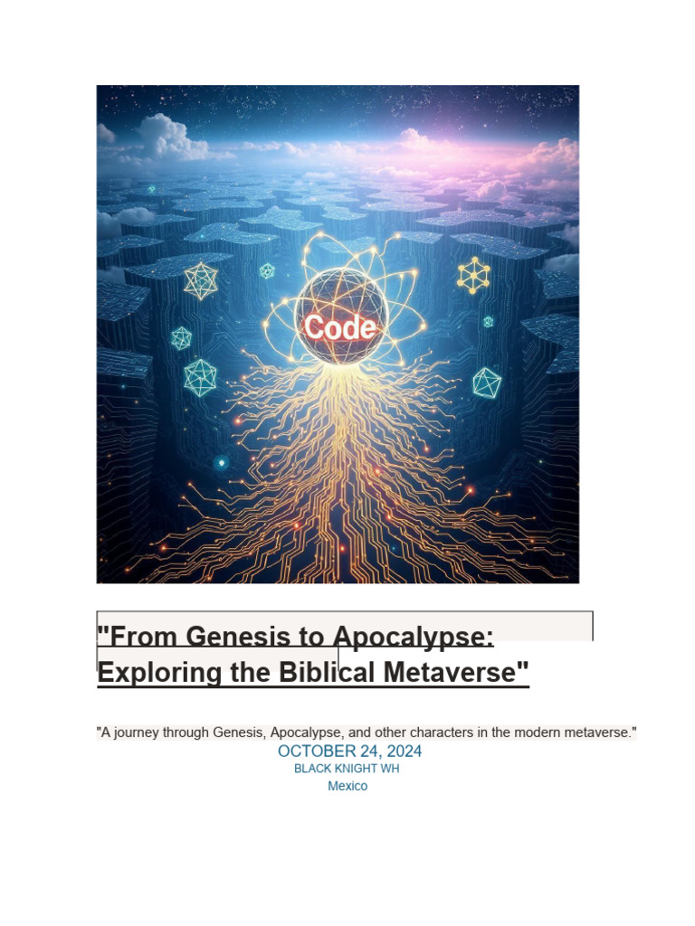 From Genesis To Apocalypse Exploring The Biblical Metaverse WH | PDF ...