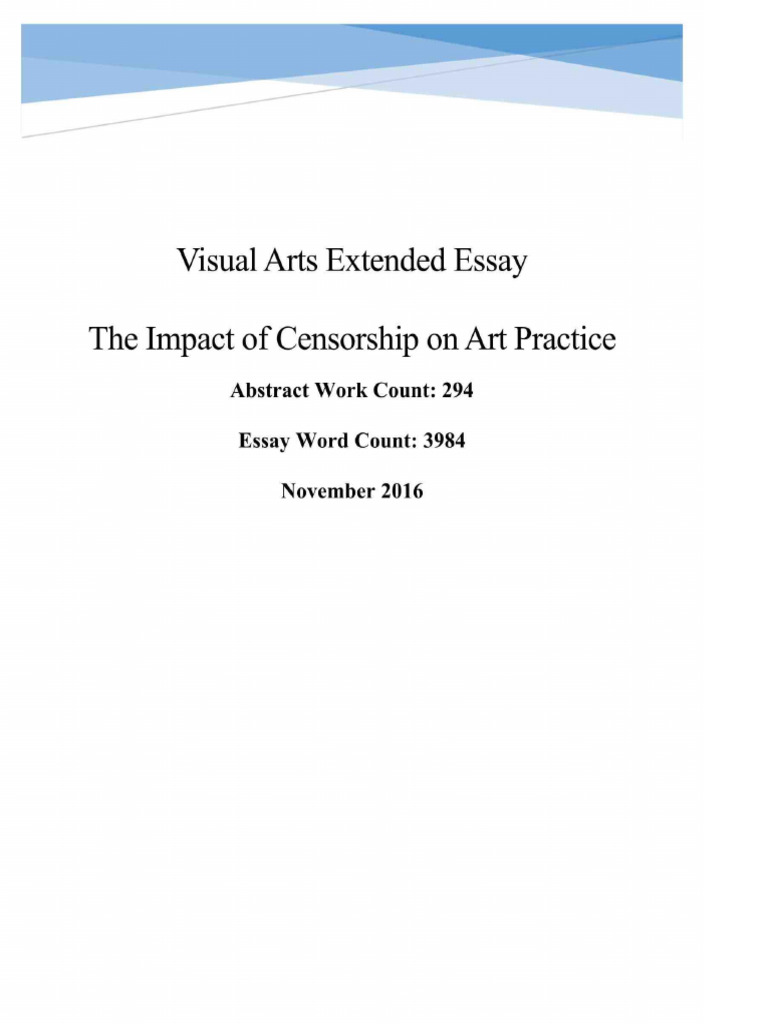 Visual Arts Sample A | PDF