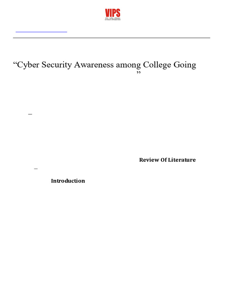 Cyber Security Awareness Survey for Students | PDF | Cybercrime | Security