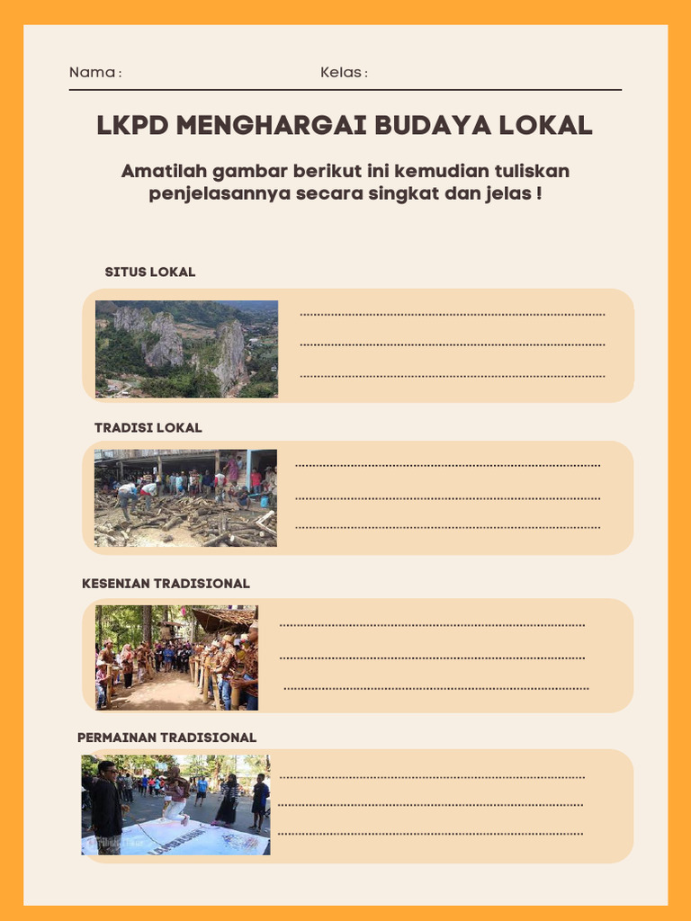 Kuning Ilustrasi Contoh LKPD Pancasila Lembar Kerja Sekolah | PDF ...