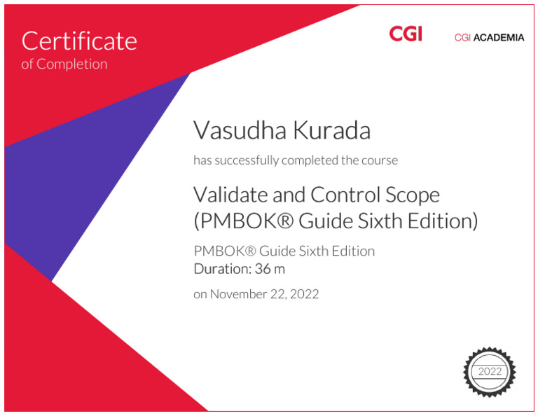 Validate and Control Scope (PMBOK® Guide Sixth Edition) | PDF Validate and Control Scope (PMBOK® Guide Sixth Edition) | PDF