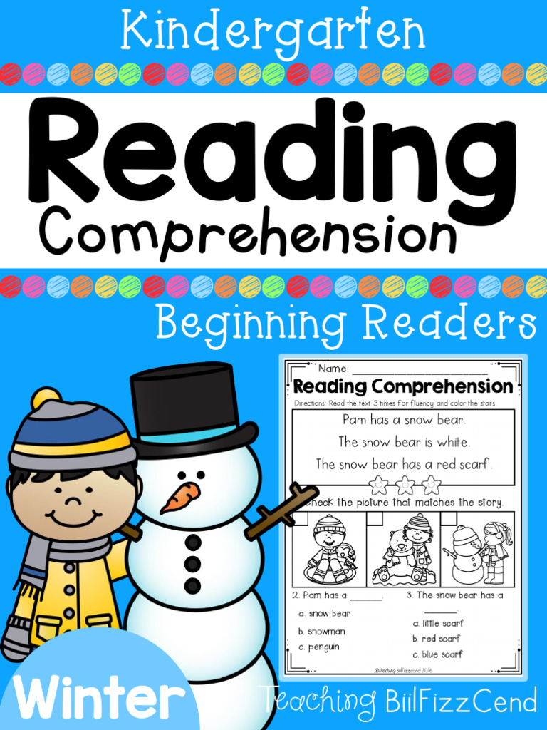 Kindergarten Winter Reading Activities | PDF | Santa Claus | Rudolph ...
