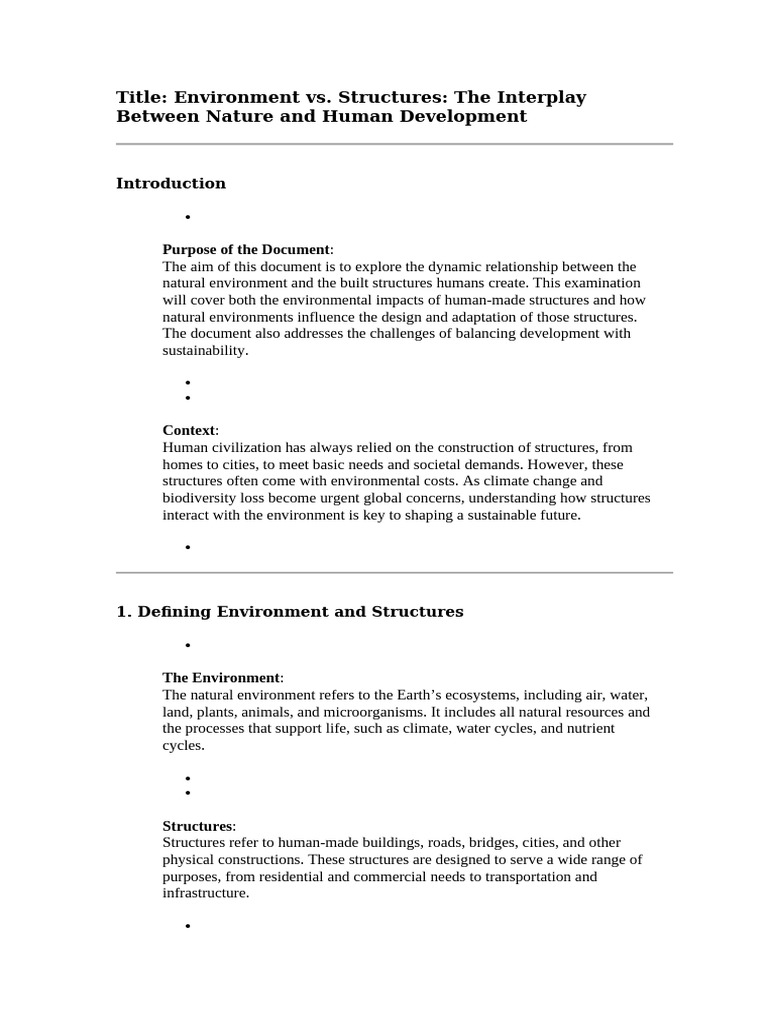 Structures Vs Environment | PDF | Green Building | Climate Change