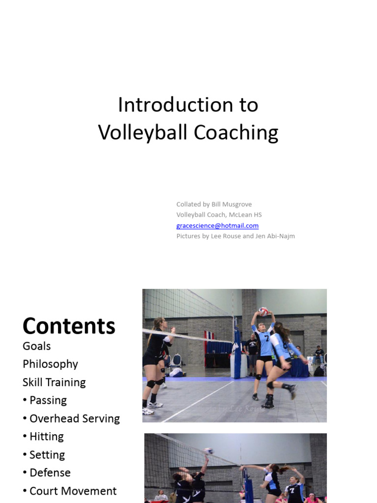 Introduction To Volleyball Coaching (Inglés) (Presentación) Autor Bill ...