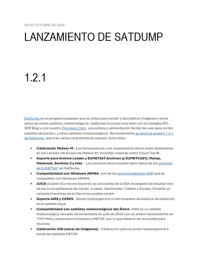 Sat Dump | PDF | Tecnología