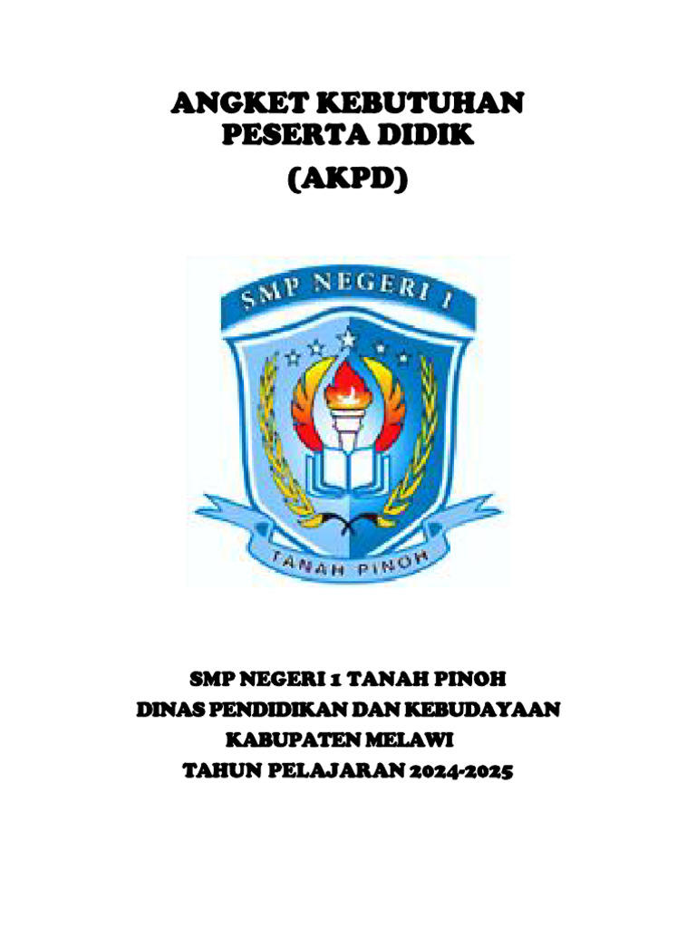 Assesmen BK Angket Kebutuhan Peserta Didik (Akpd) 2024 | PDF
