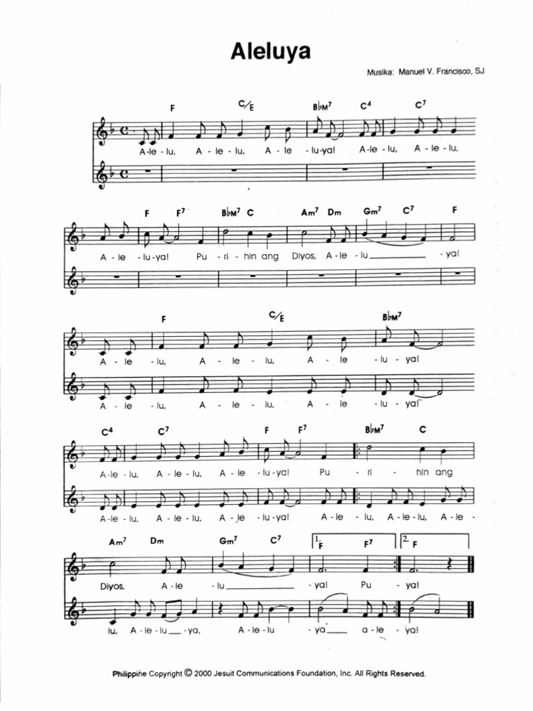 Aleluya (Purihin) | PDF