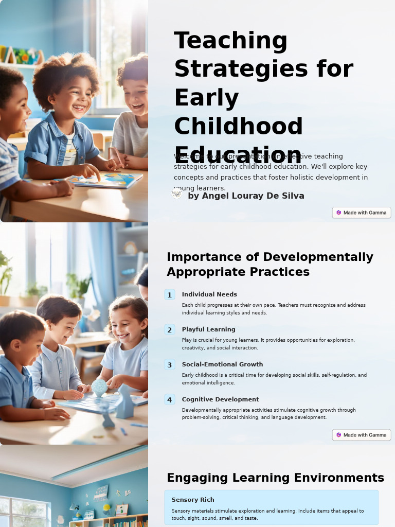 Effective Strategies for Early Education | PDF | Learning | Literacy