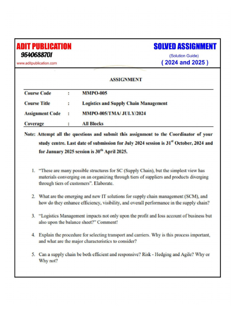 MMPO 5 2024 25 Aditpublication | PDF