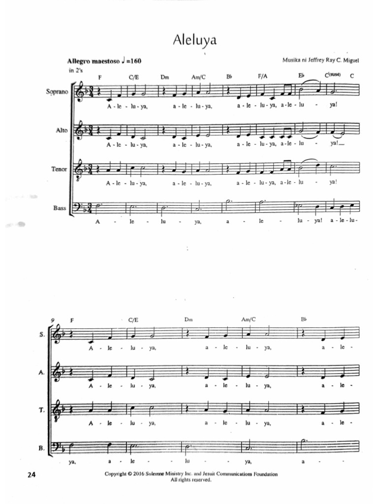 Aleluya (Solemne Seasons) | PDF