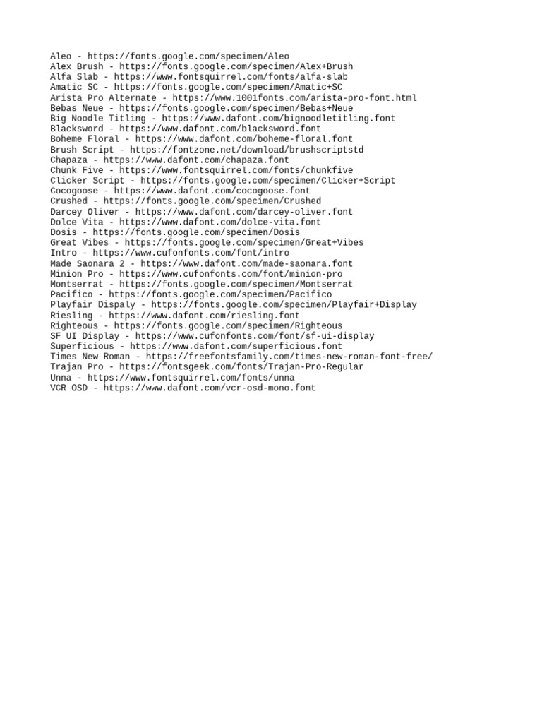 Fonts | PDF | Computers